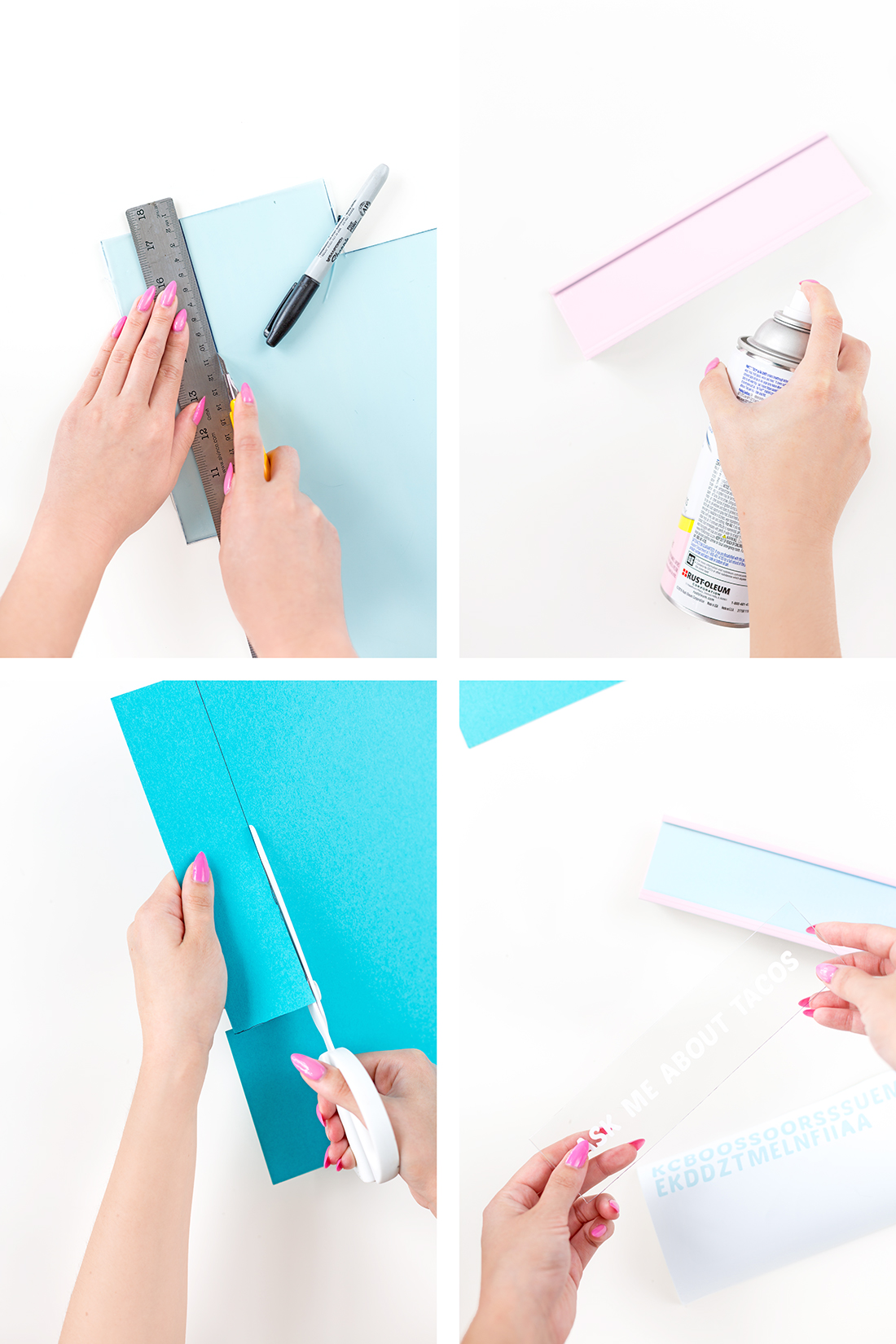  DIY Back To School Desk Nameplates